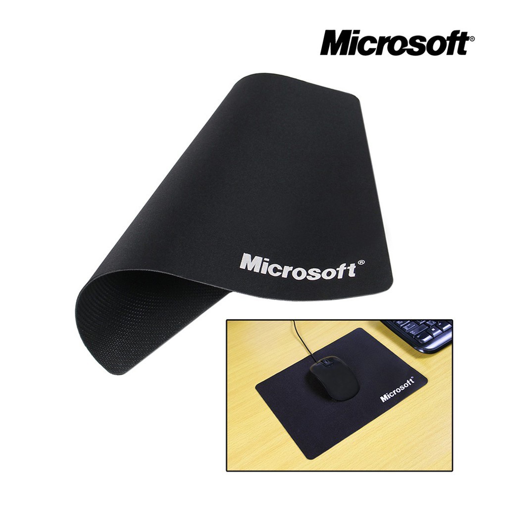 แผ่นรองเมาส์ 22ซม. 18ซม. STANDARD MICROSOFT MOUSE PAD Logo Mousepad | Shopee Thailand