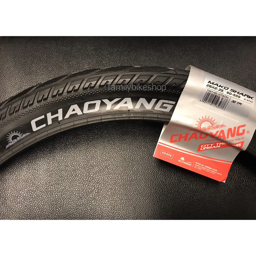 ยางนอกจักรยาน CHAOYANG รุ่น MAKO SHARK 26X2.35 (60-559) ขอบลวด | Shopee ...