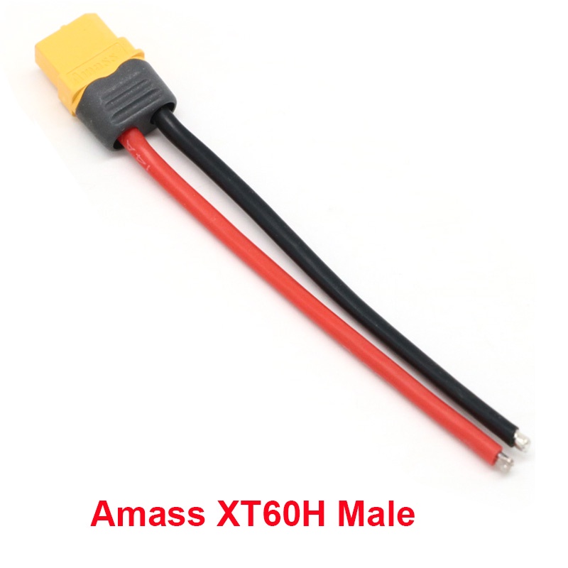 ปลั๊กเชื่อมต่อแบตเตอรี่ XT60 XT30 T XT90 MPX TRX ตัวผู้ ตัวเมีย พร้อมสายซิลิโคน 14 18AWG 100 มม. ...