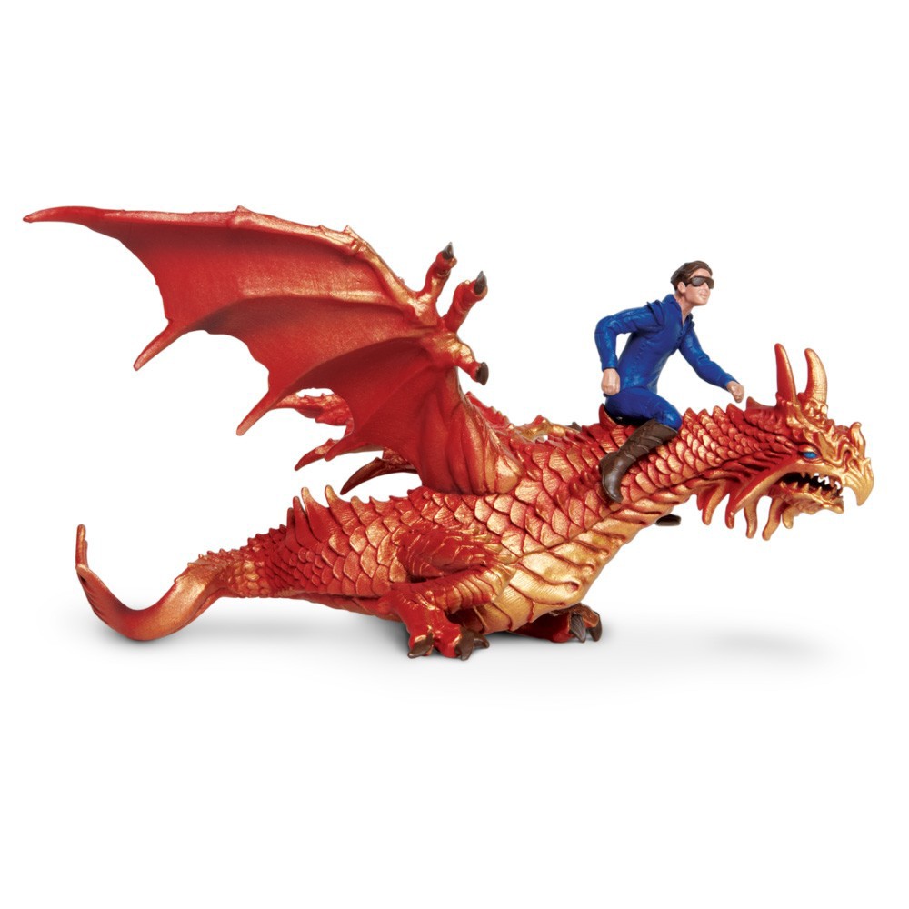 Safari Ltd. : SFR10121 โมเดลมังกร Thunder Dragon with Drake Set ...