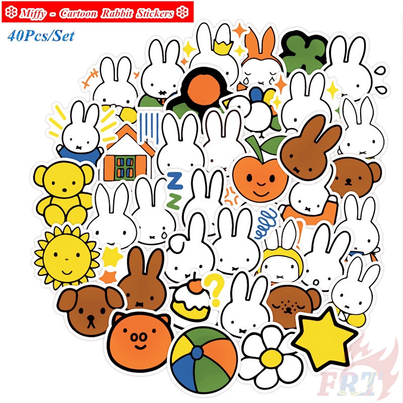 M.iffy - Cartoon Rabbit สติ๊กเกอร์ 40Pcs/Set DIY Decals สติ๊กเกอร์ for ...