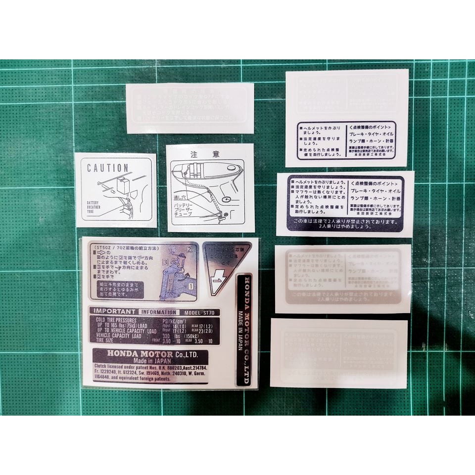 sticker ชาลี จุดต่าง สติกเกอร์ติดรถมอไซค์ มินิไบค์ chaly dio | Shopee ...