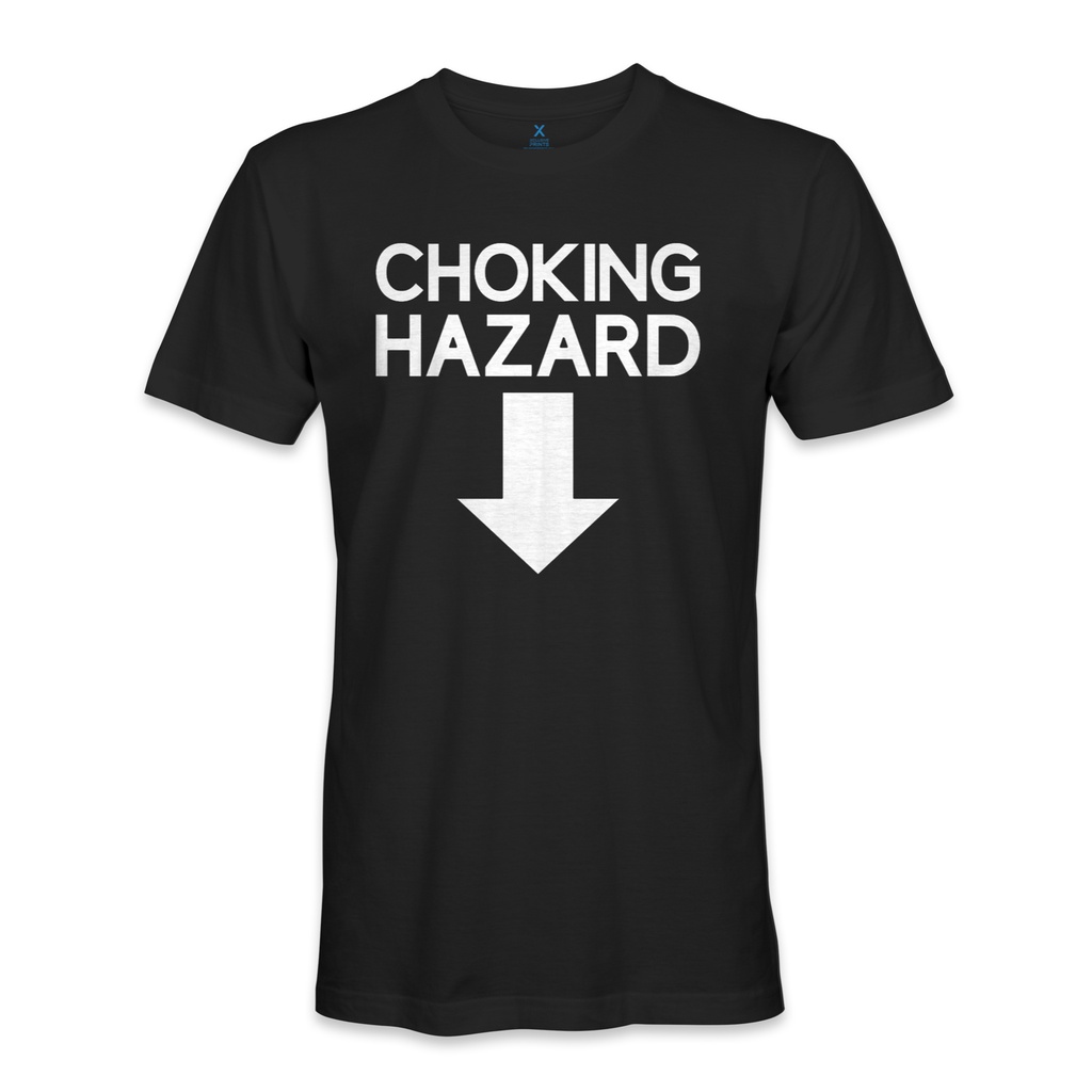 [s 5xl]คําเตือน อันตรายจากการสําลัก เสื้อยืด ลายลูกศรตลก Humor Sex