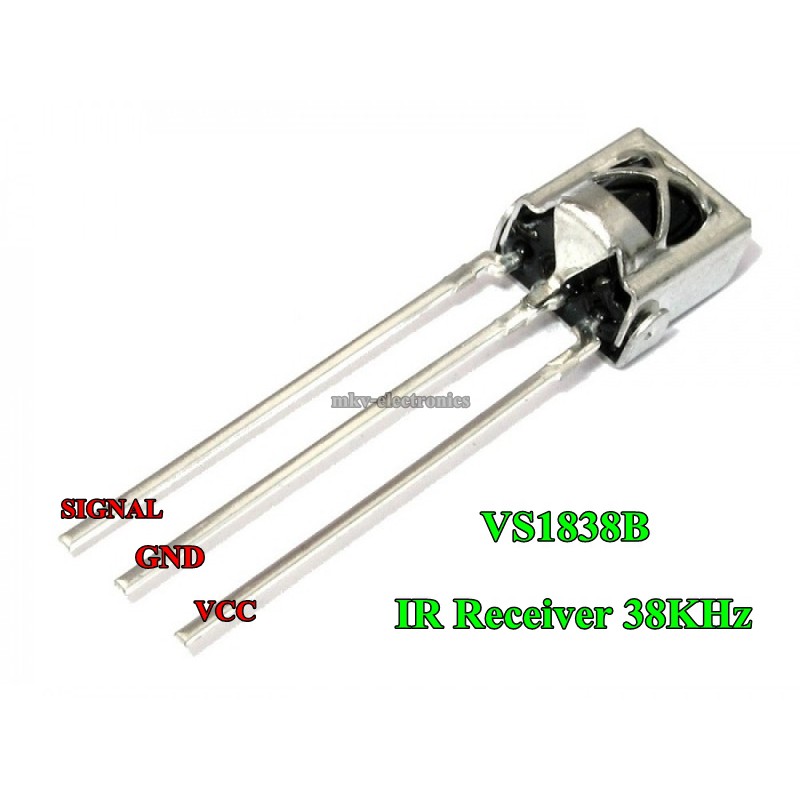 (2ตัว) VS1838B , ตัวรับรีโมท IR Receiver 38KHz (รหัสสินค้า M01395) | Shopee Thailand