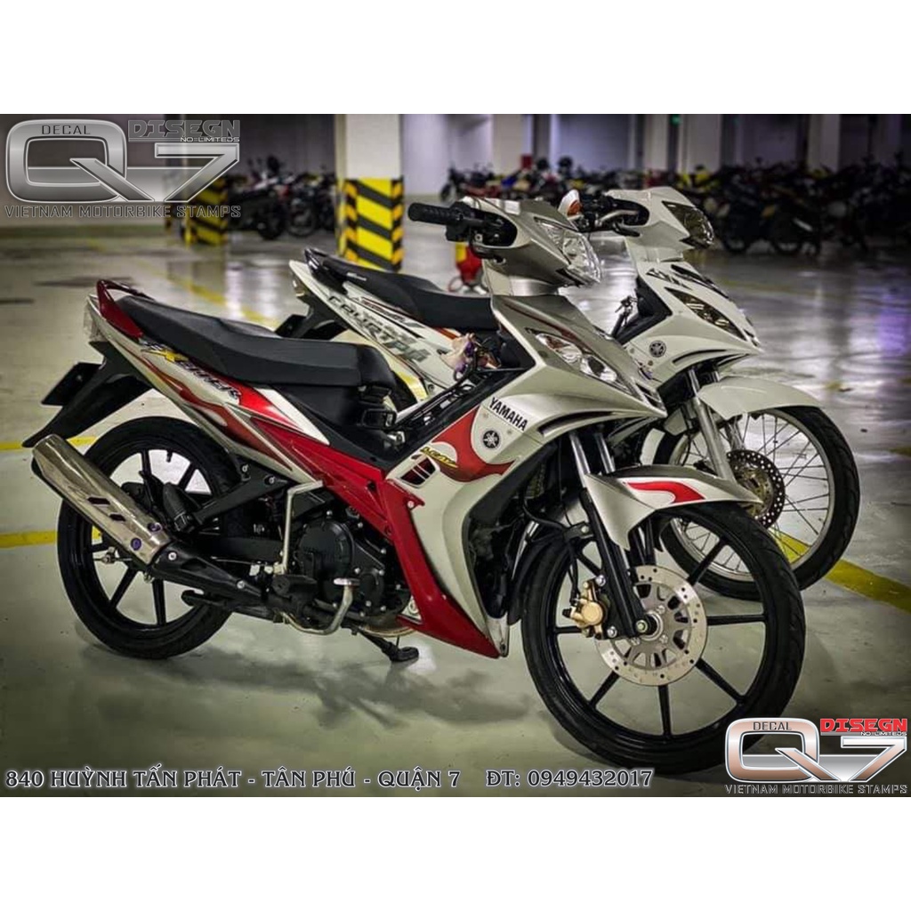 EXCITER 2010 แสตมป์แบบเคลื่อนย้ายได้ FIRE สีแดง สีเงิน | Shopee Thailand