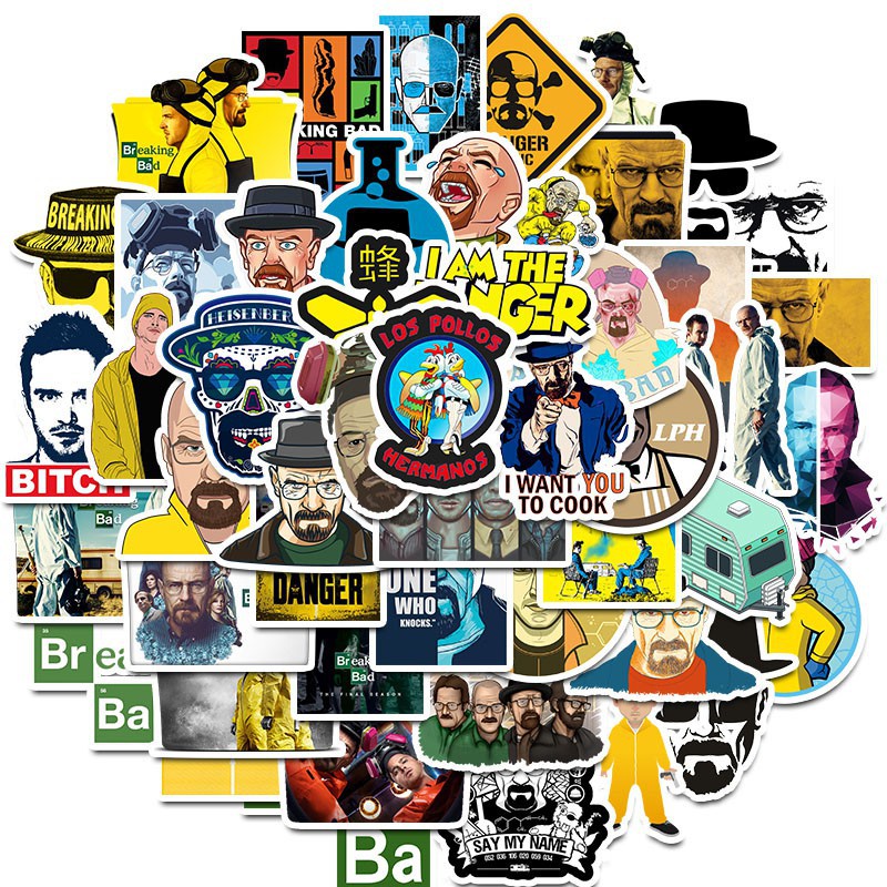 【LARGE STICKER】50pcs Breaking Bad Stickers Movie Stickers for Car ...