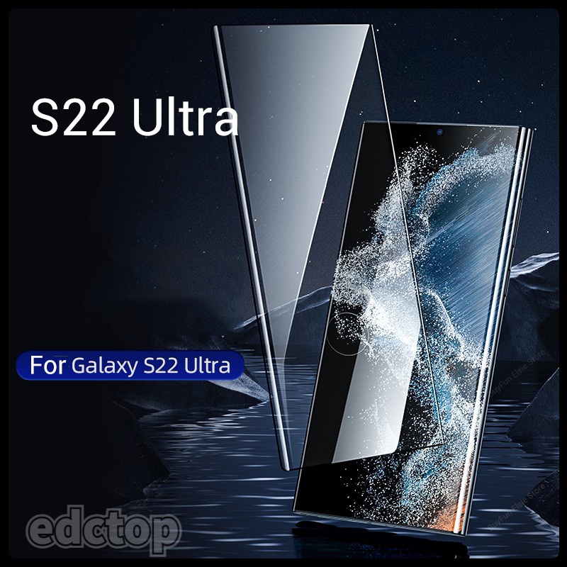 Samsung S22 Ultra 5G Full Curved Tempered Glass Screen Protector for ...