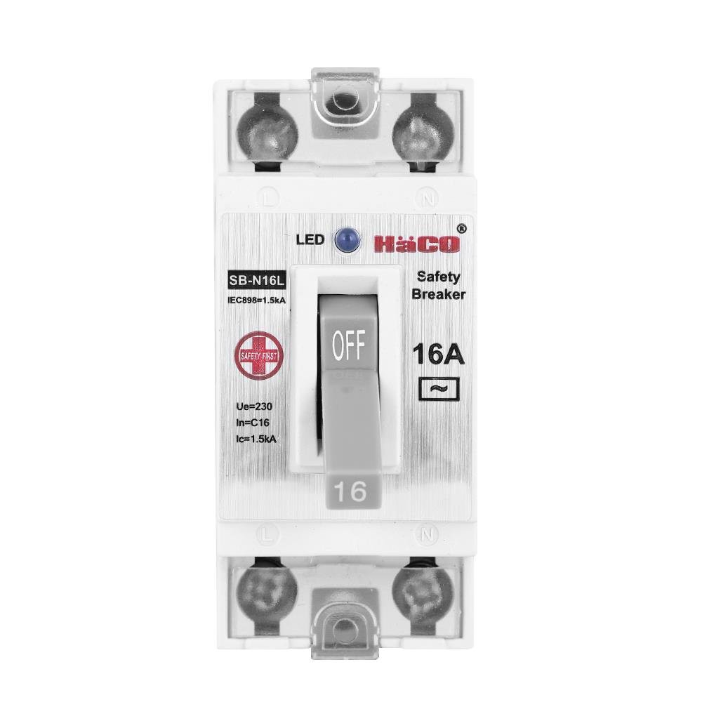 เบรกเกอร์ลอย HACO SB-N16L 16A 2P SAFETY BREAKER HACO SB-N16L 16A 2P | Shopee Thailand
