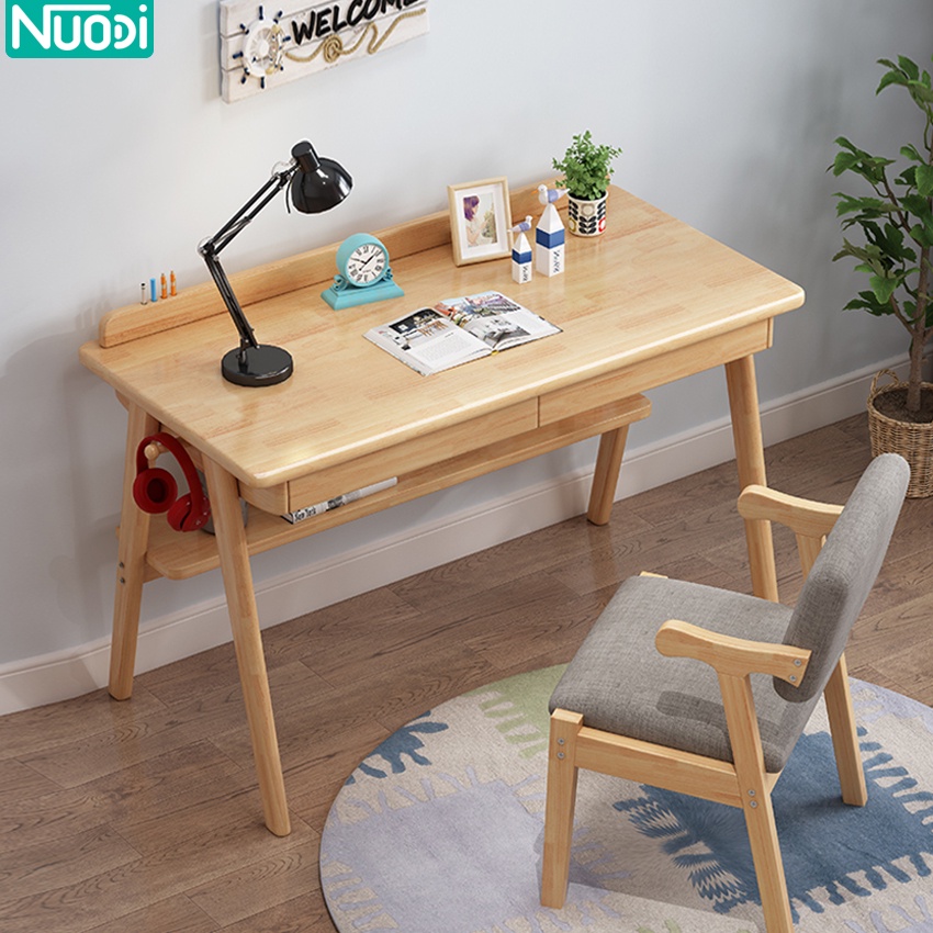 Nuodi โต๊ะคอม โต๊ะทำงาน พร้อมลิ้นชัก | Shopee Thailand