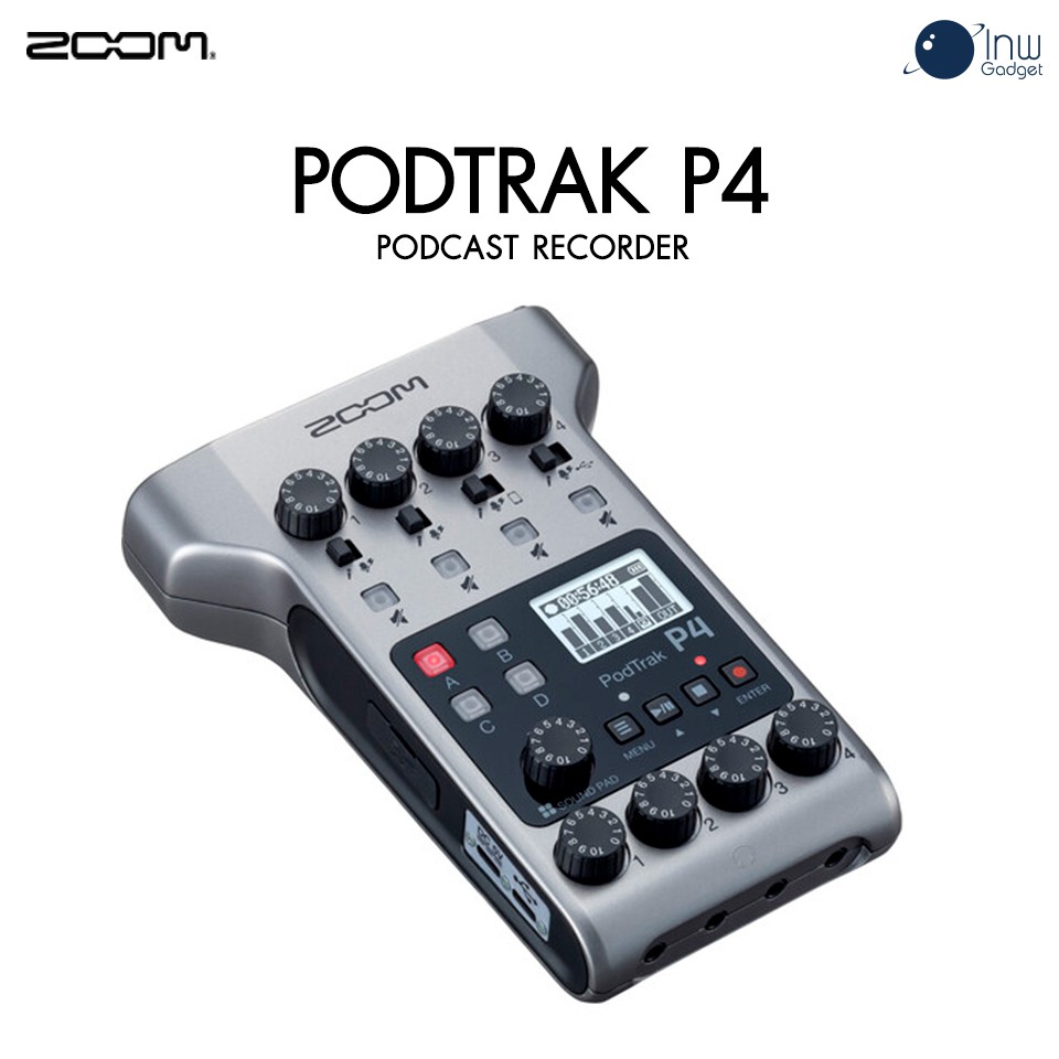 Zoom Pod Trak P4 Podcast Recording ศูนย์ไทย | Shopee Thailand
