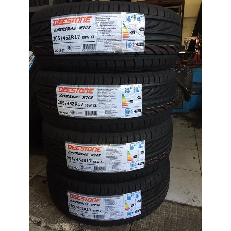 205/45R17 DEESTONE R702 ปี2023 ราคาต่อชุด 4 เส้น แถมจุ๊บลมยาง 4 ตัว ...