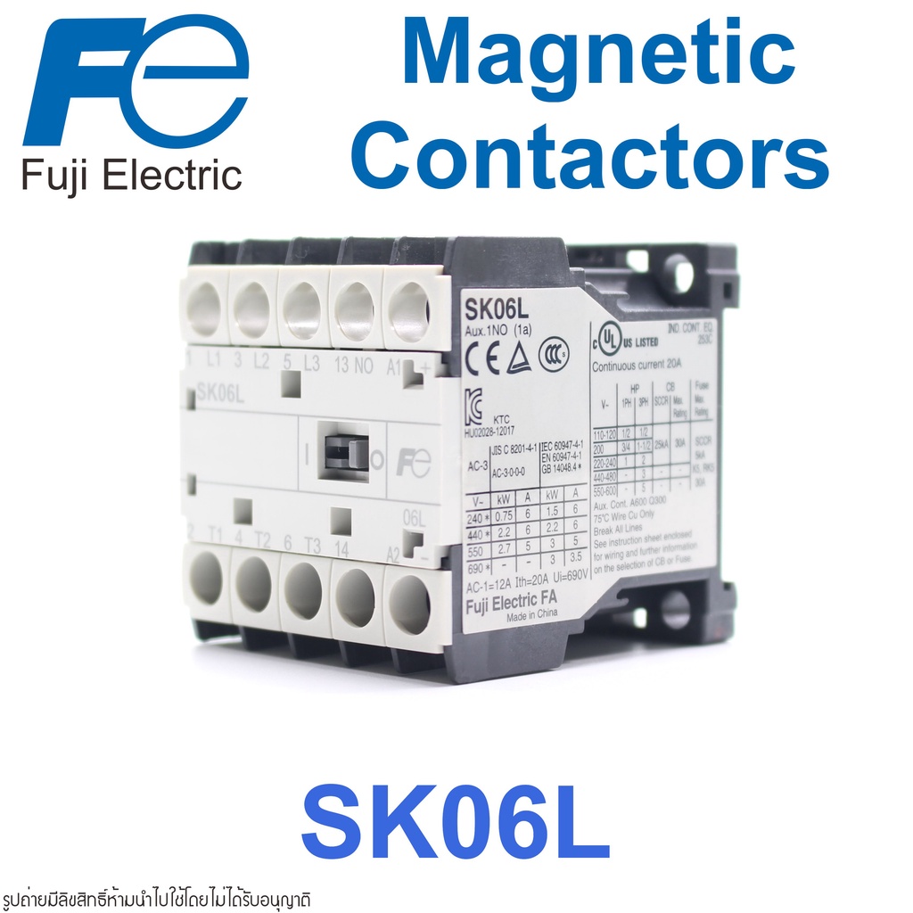 SK06L FUJI ELECTRIC Magnetic contactor SK06L FUJI ELECTRIC SK06L ...