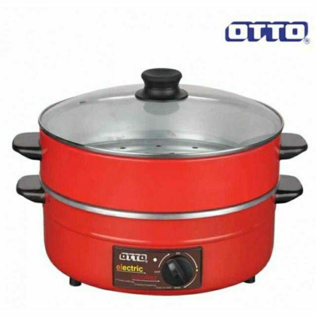 กระทะไฟฟ้า ออตโต้ ขนาด 12 นิ้ว ฝาแก้ว เคลือบผิว กะทะไฟฟ้า OTTO รุ่น SP ...