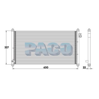 PACO Condenser Honda Prelude Y.1997-01,S2000 Y.2000-03 แผงแอร์ แผงร้อน ...