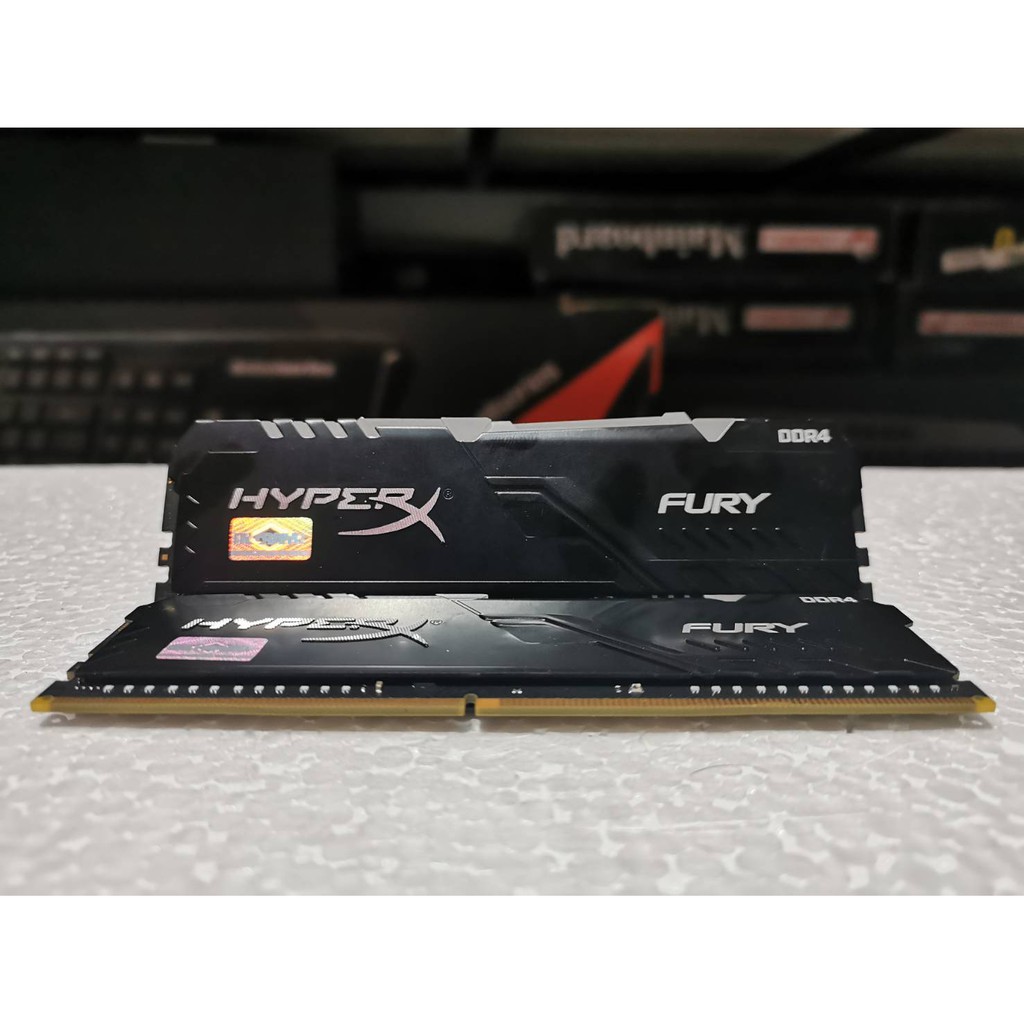 แรม(RAM) DDR4 kingston hyperX Fury RGB 16GB bus2666 (8Gb*2) | Shopee Thailand