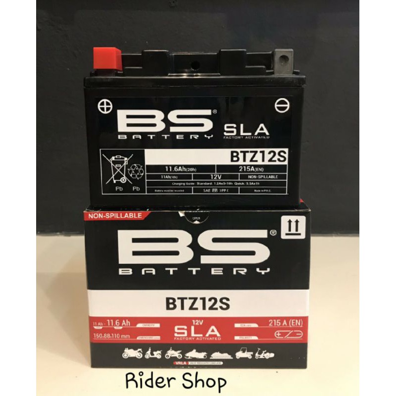 แบตเตอรี่รถมอเตอร์ไซด์ BS Battery รุ่น BTZ12S-BS (FA) SLA ดูรุ่นใน ...