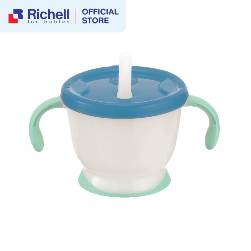 Richell ริชเชล แก้วหัดดื่ม แก้วหัดดูด ถ้วยหัดดื่ม ถ้วยหัดดูด Straw Training Mug 150 ML | Shopee ...