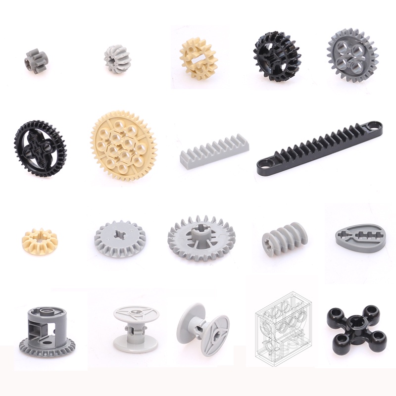 [ อะไหล่เสริมเทคโนโลยี ] บล็อกตัวต่อเกียร์ MOC 3648 3649 87761 3743 ...