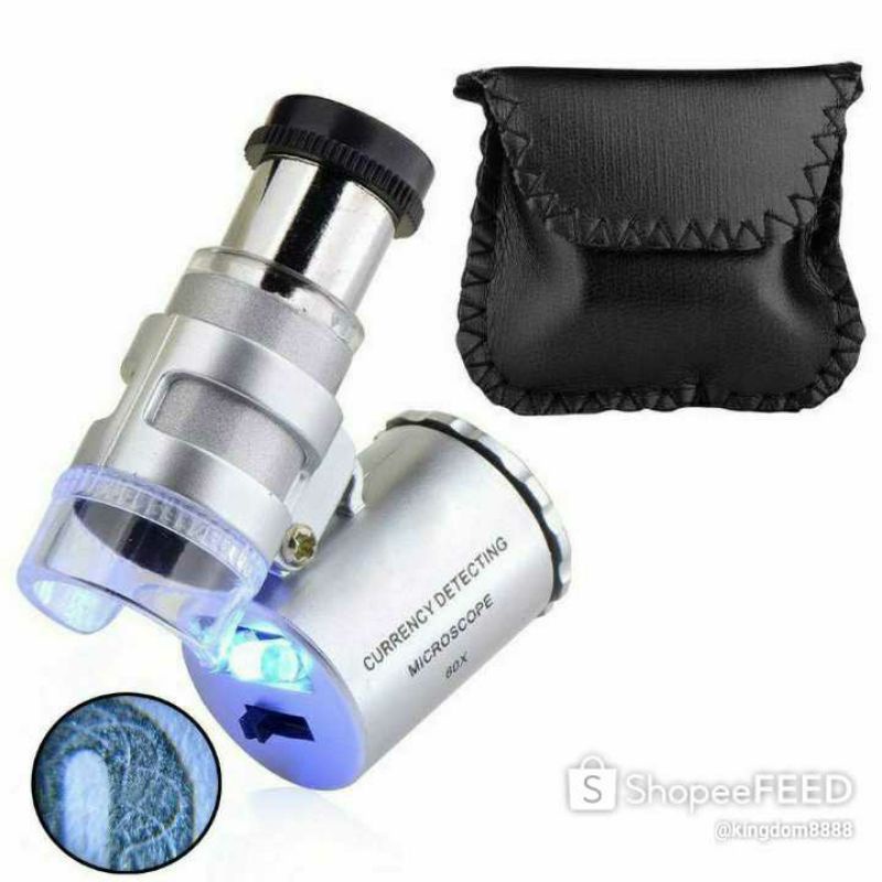 led currency detecting with microscope 60X กล้องส่องพระ กล้องส่องตรวจ ...
