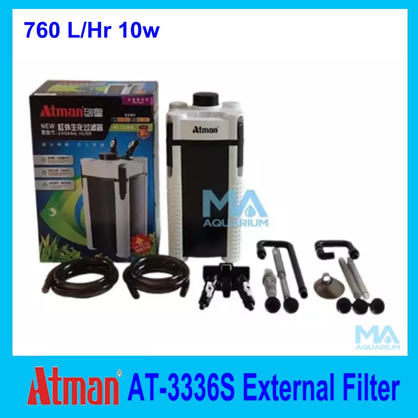 กรองนอก ATMAN External Filter AT-3336S รุ่นประหยัดไฟ สำหรับตู้ปลาขนาด 60 - 90cm | Shopee Thailand