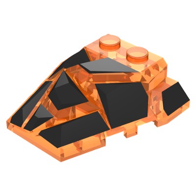 Lego part (ชิ้นส่วนเลโก้) No.65867 / 28625 Wedge 4 x 4 Fractured ...