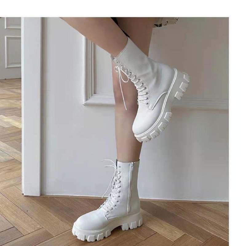 Chole G: Sota Martin Boots Size 36-44 รองเท้าบูทหนังมาร์ตินส้นสูงรุ่น ...