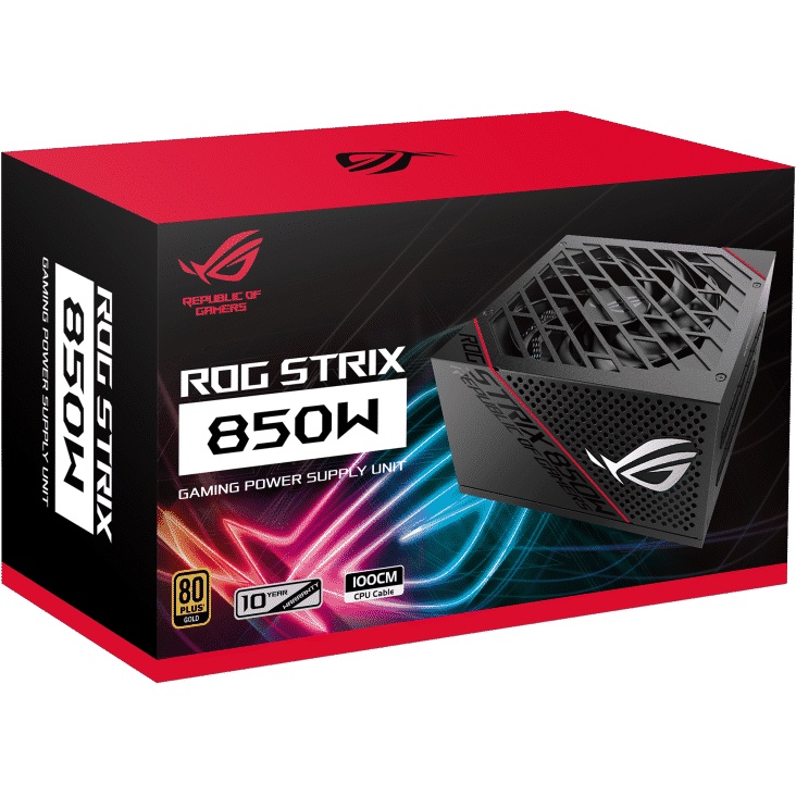 PSU ASUS ROG Strix 850G 750G Fully Modular 80Plus Gold ATX Power Supply ...