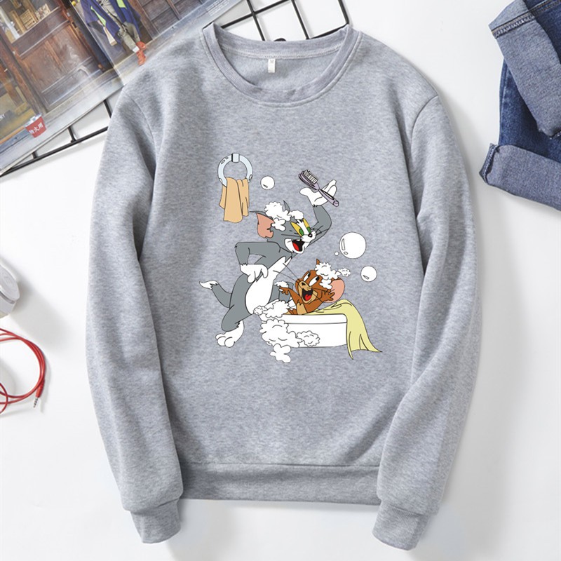 BK-O-192 เสื้อเเขนยาวคอกลม พิมพ์ลายการ์ตูนน่ารัก มีไซส์ครบ สีให้เลือก ...