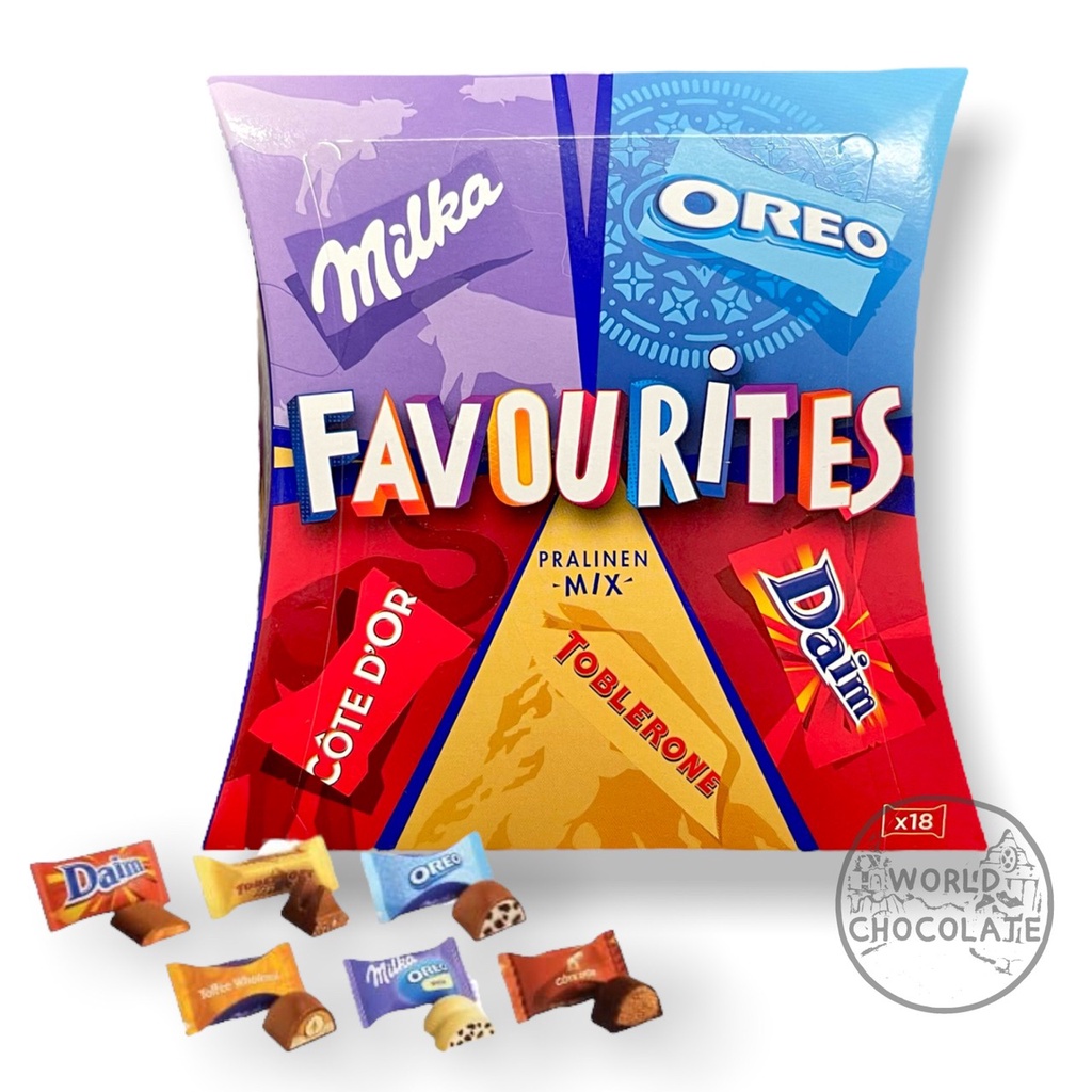 FAVOURTIES ช็อกโกเเลตรวม 5 เเบบจากยุโรป | Shopee Thailand