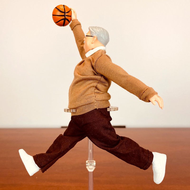1/12 slam dunk shf Anzai Coach figma ก้อง 6 นิ้วตุ๊กตารูป big sage ทหาร