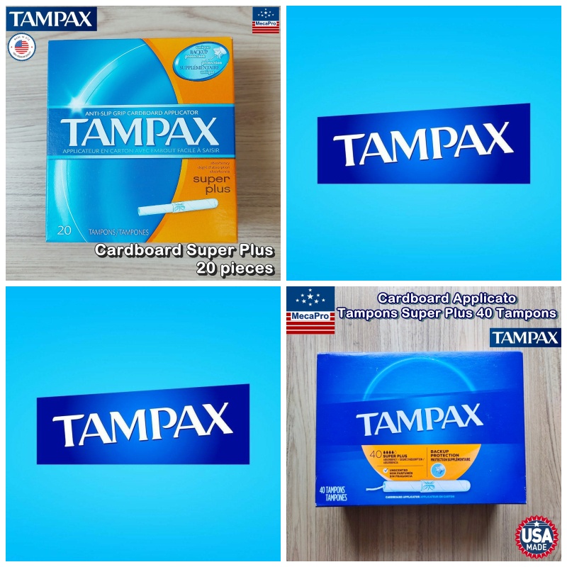 Tampax® Cardboard Super Plus Tampons 20, 40 Count ผ้าอนามัยแบบสอด ...