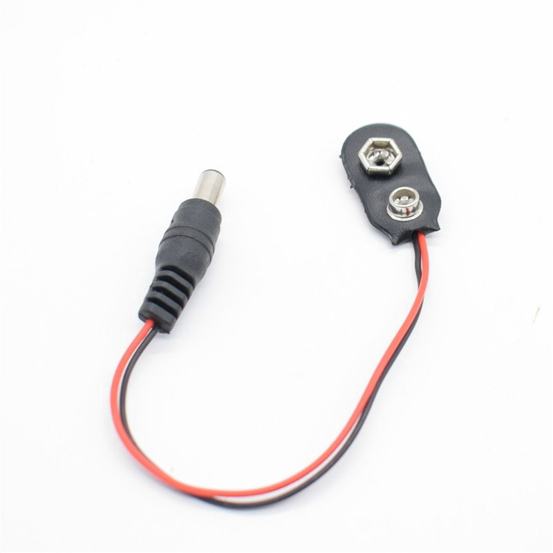 สายเคเบิ้ล DC Plug to 9V Battery Clip I Type 5 ชิ้นสำหรับ Arduino ...