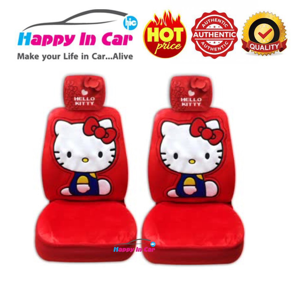 HIC หุ้มเบาะและอุปกรณ์ ลาย Kitty I am ลิขสิทธิ์แท้ ใช้ตกแต่งรถยนต์เพื่อ ...