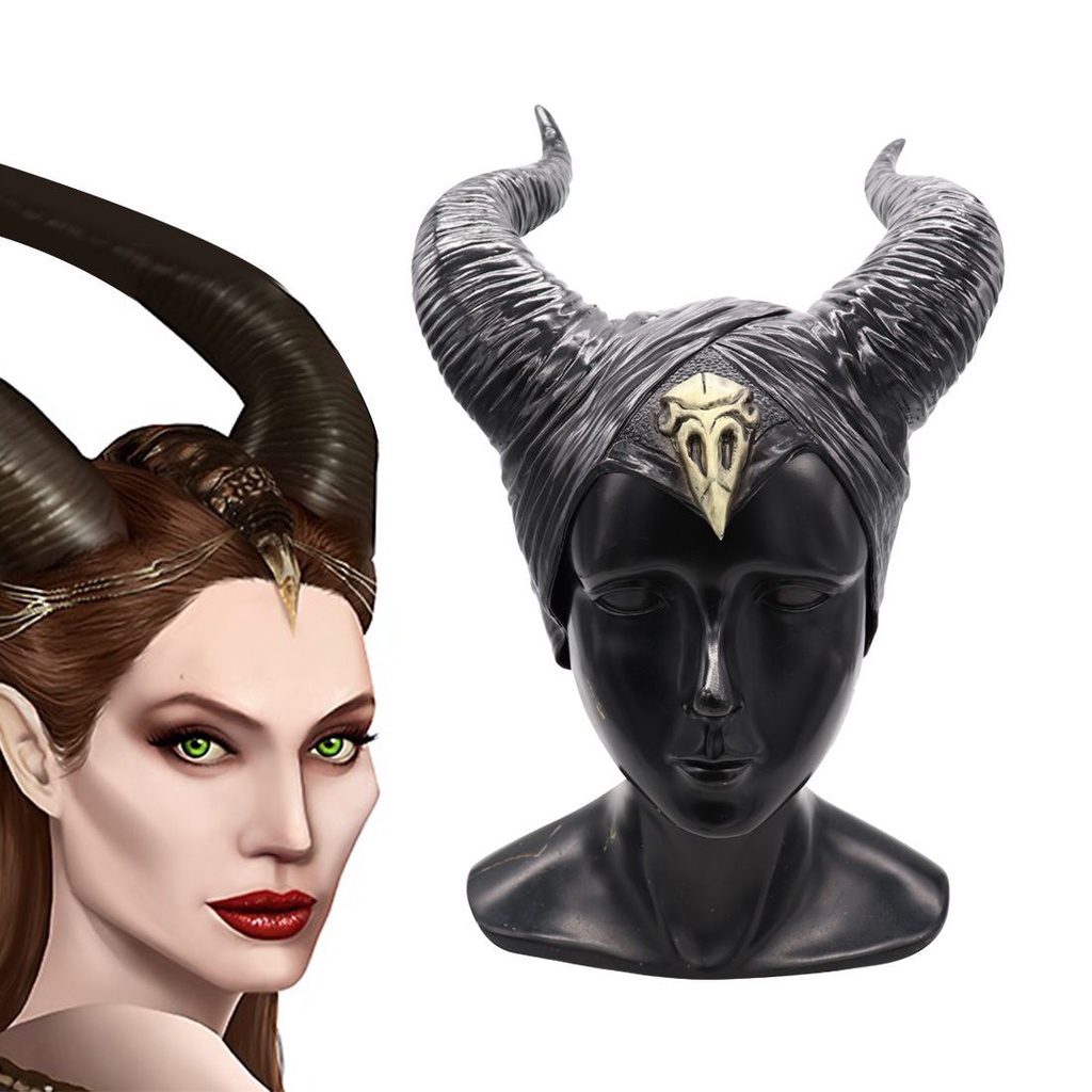2 Maleficent Dramatic Movie Horns Headgear ปรับขนาดได้ สําหรับผู้ใหญ่ ...