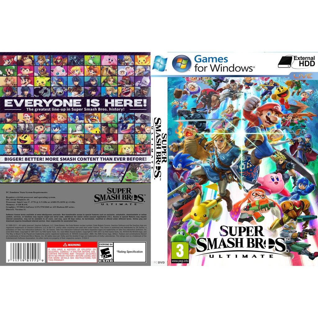 Super Smash Bros. Ultimate PC GAME ออฟไลน์ [ติดตั้งแบบลงตัว] | Shopee ...