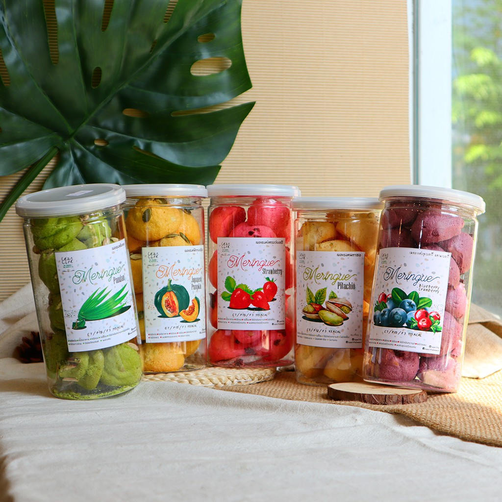 ขนมเมอแรงค์ ไม่แป้ง ไม่นม ไม่เนย ไม่ไข่ แบรนด์ Leanlife 115 Kcal ...