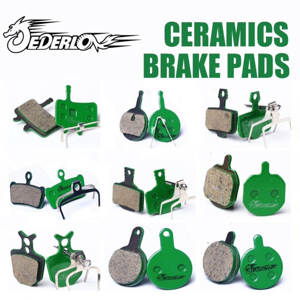 ผ้าเบรคดิสก์ JEDERLO ceramic bicycle brake caliper pads common for ...
