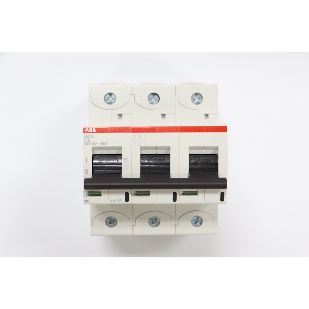 Circuit Breaker 16A 3P ยี่ห้อ ABB รุ่น S803C-C16 25kA | Shopee Thailand