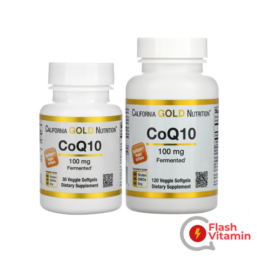 California Gold Nutrition CoQ10 , CO Q10 , 100 mg , 30 / 120 Softgels , Coenzyme Q 10 โคคิวเท็น ...