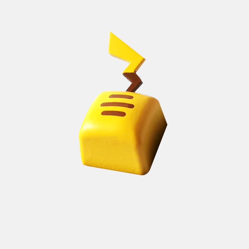 【KEYCAP】Pikachu ปุ่มกดคีย์บอร์ด พลาสติกเรซิ่น ลายปิกาจู โปเกม่อน R4 OEM ...