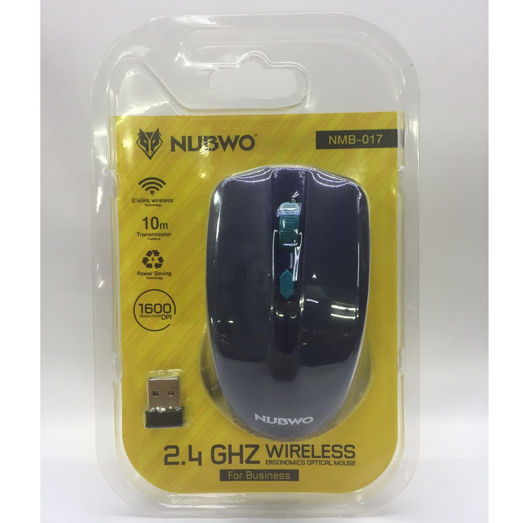 เมาส์ไรสาย NUBWO NMB-017 WIRELESS 2.4 GHZ | Shopee Thailand