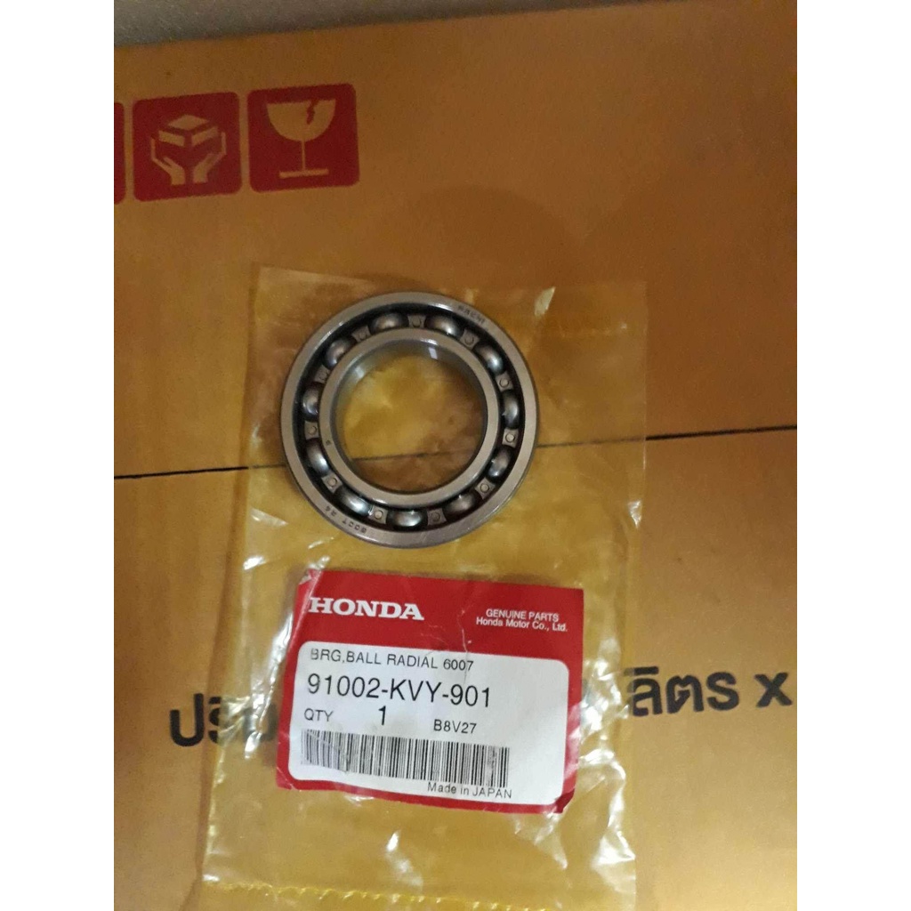 91002-KVY-901ลูกปืนเพลาข้อเหวี่ยงซ้าย(6007)แท้ไอค่อน สกู๊บปี้ทุกรุ่น ...