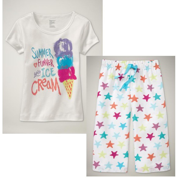 PJA058 เสื้อผ้าเด็ก ชุดลำลอง Icecream แนวสปอร์ต baby Gap Made in Malasia งานส่งออก USA Size 18M ...