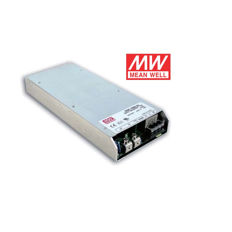 MEANWELL RSP-1000-48 AC/DC Enclosed Power Supply (PSU), ITE, 1 Outputs, 1.008 kW, 48 V, 21 A ...
