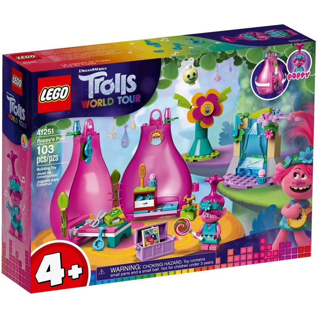 LEGO Trolls -Poppy's Pod (41251) | Shopee Thailand