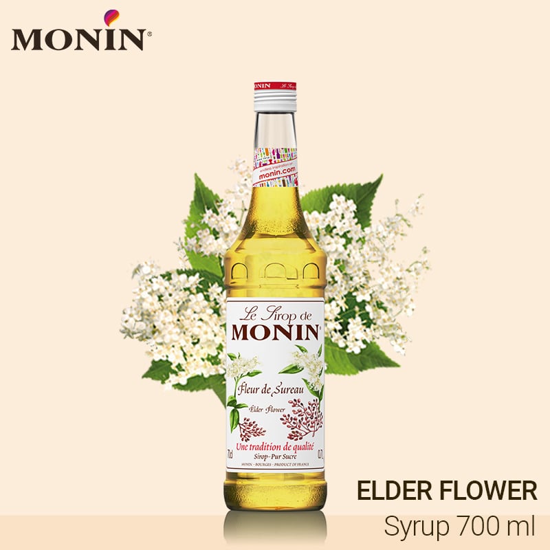 MONIN Elder Flower Syrup (New) 700ml น้ำเชื่อมกลิ่นเอลเดอร์ฟลาวเวอร์ ...