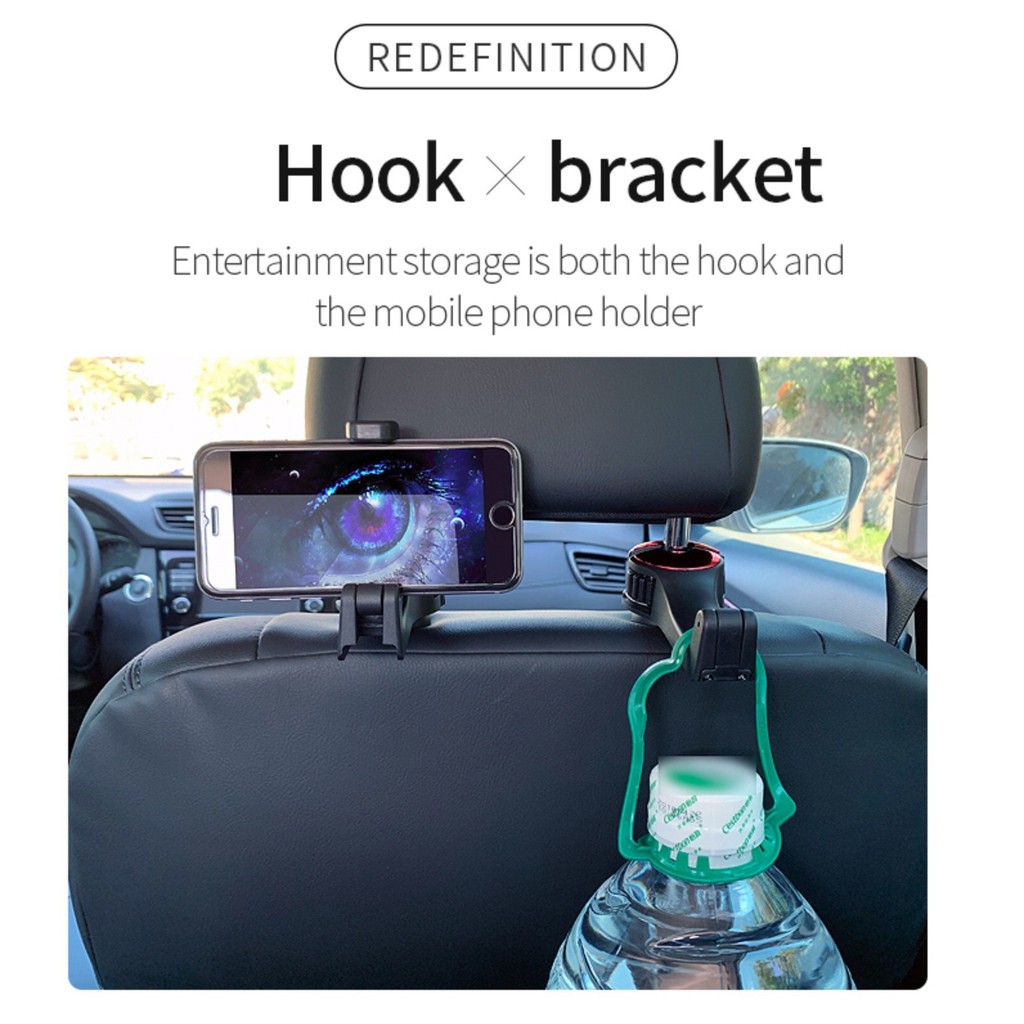 Car hook mobile phone ตะขอแขวนหลังเบาะรถยนต์จับโทรศัพท์ | Shopee Thailand
