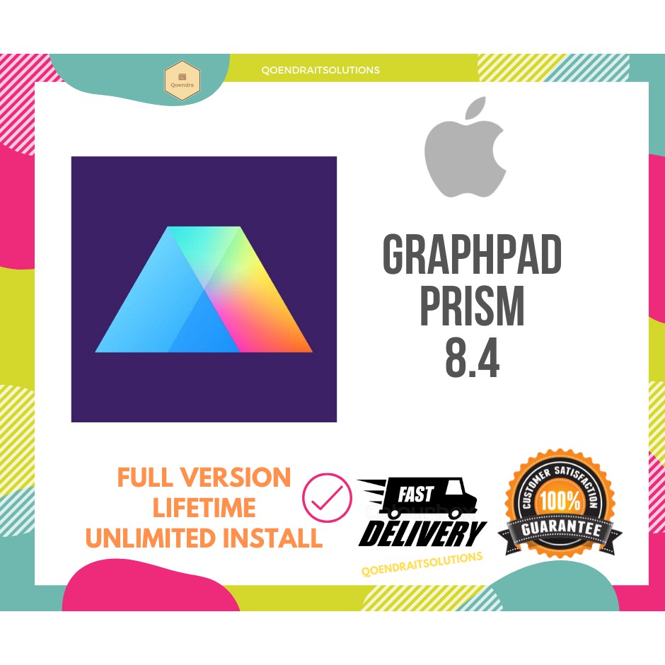 [SCS]HOT Graphpad Prism 8.4 | MacOS MAC | Full Version | Lifetime | Shopee Thailand