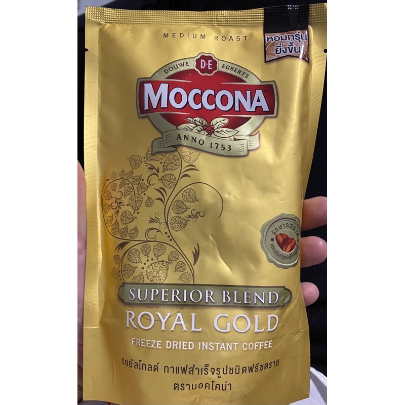 กาแฟ มอคโคน่า Moccona Royal Gold Premium Instant Coffee 120 grams ...