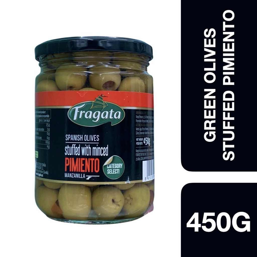 Fragata Spanish Olives Stuffed with Minced Pimiento 450g ++ ฟรากาต้า มะกอกยัดไส้พริกพีเมียนโต ...